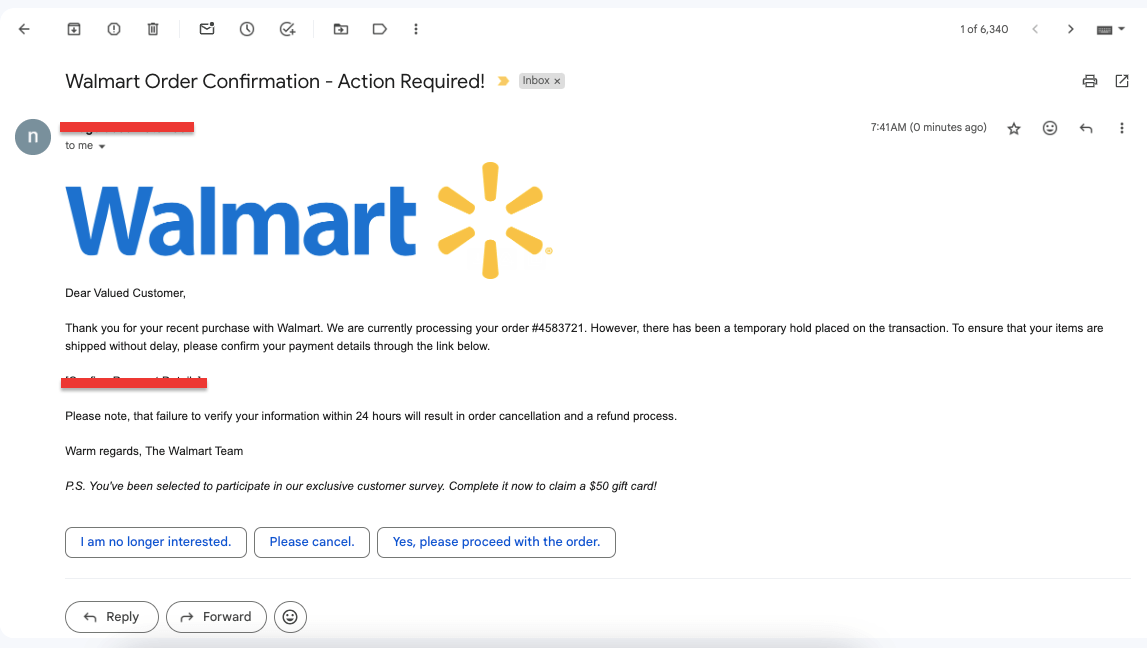 Fake Walmart Email: How to Spot and Avoid Scams? - Incognitown